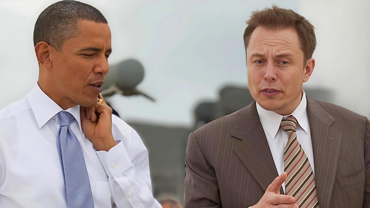 Obama Visits Elon Musk At SpaceX - YouTube