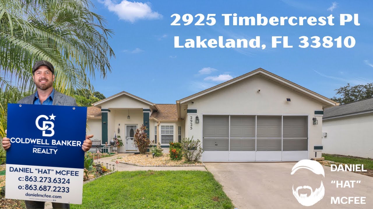 2925 Timbercrest Pl. Lakeland, FL 33809 - YouTube