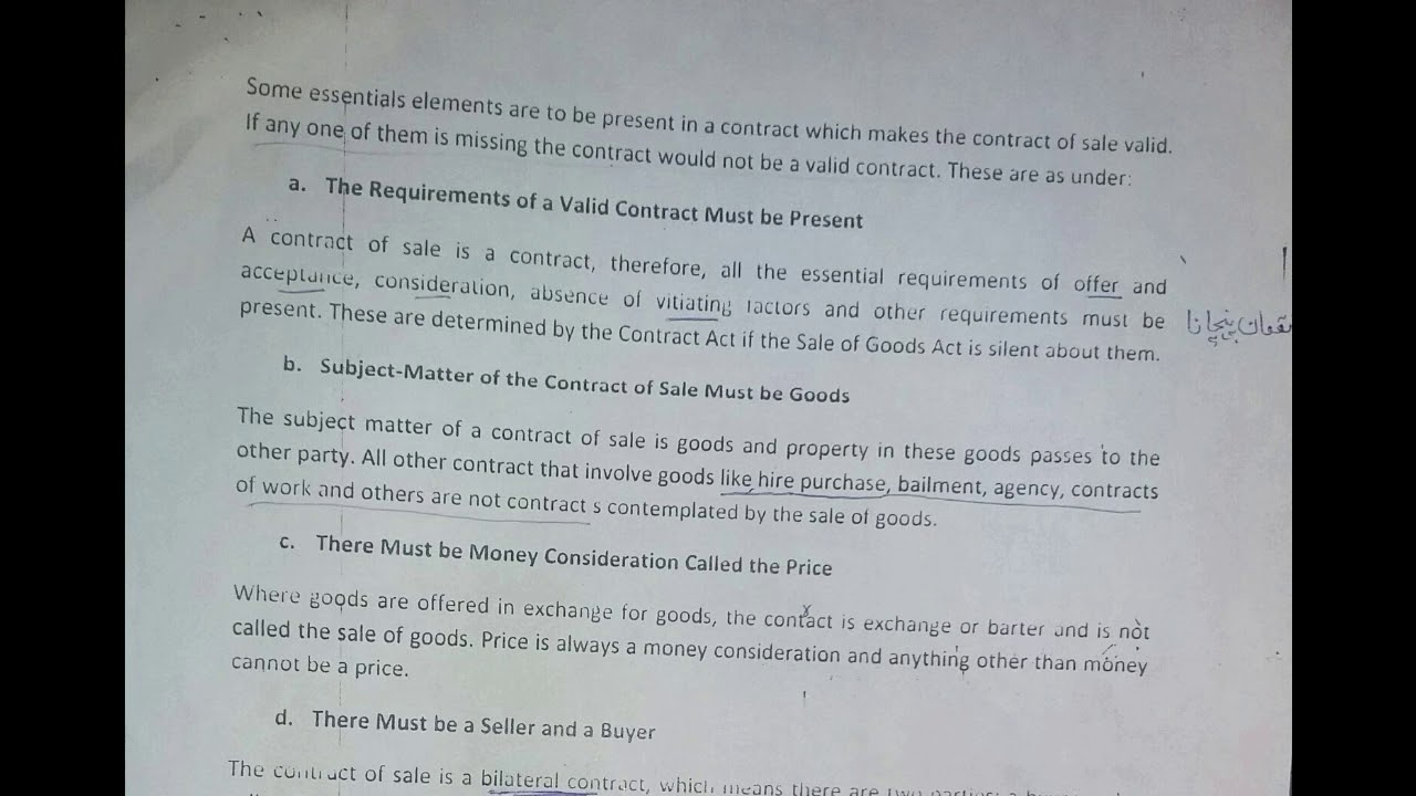 Essential Elements Of Contract Of Sale Mercantile Law Sale Of Goods Act Lawyers Hutt YouTube essential-elements-of-contract-of-sale-mercantile-law-sale-of-goods-act-lawyers-hutt-youtube