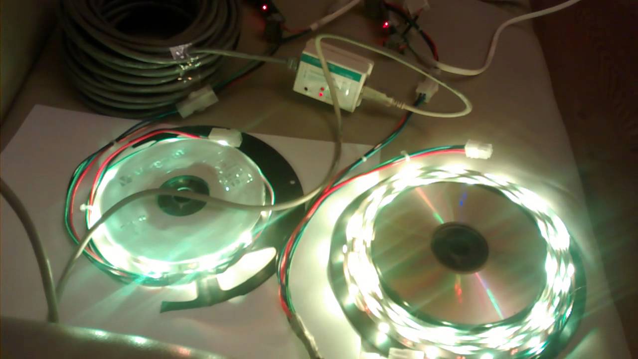 Светомузыка (RGB LED лента + DMX Music Visualizer) - YouTube