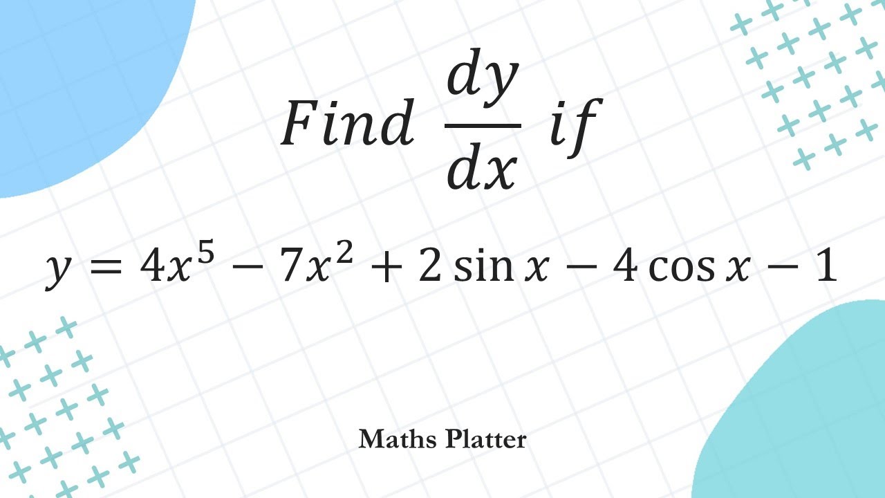 Differentiation Basics: Polynomials & Trigonometric Functions - YouTube