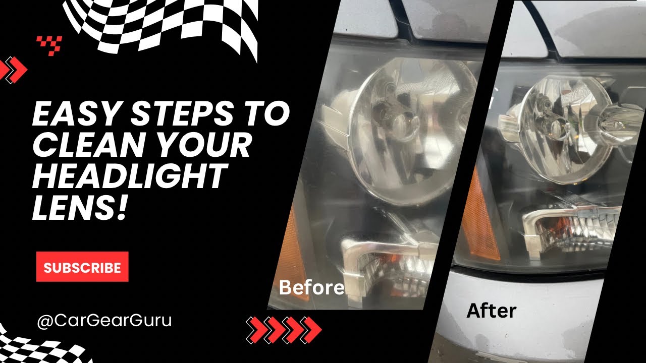 Easy steps to clean your car headlight lens, with MotorPower Care Lens ...
