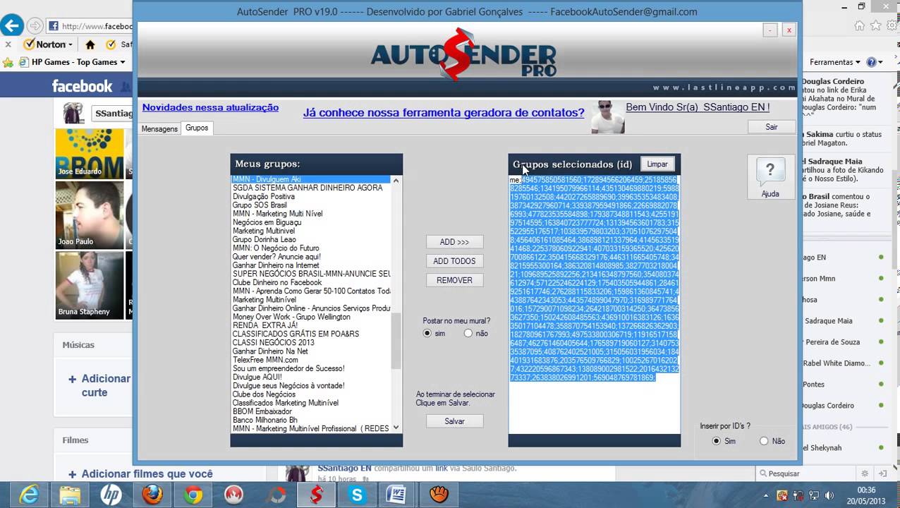 Postagens altomaticas em todos grupos do seu facebook [AutoSender PRO] - YouTube