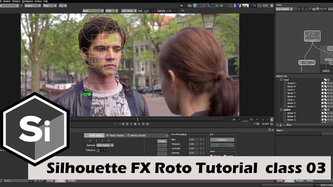 Silhouette Roto Tutorial |How to Point Track in Silhouette FX Roto class_03 [Hindi] - YouTube