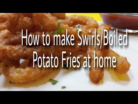 How to make boiled potato Chips/Swirls By AQ Kitchen - YouTube
