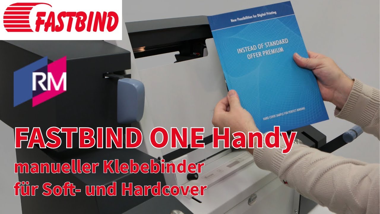 FASTBIND ONE Handy - Klebebinder für Hardcover / Softcover - YouTube