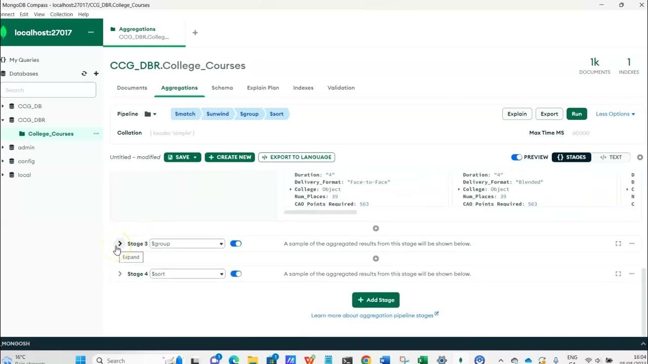 Mongodb Compass Query 1 Youtube