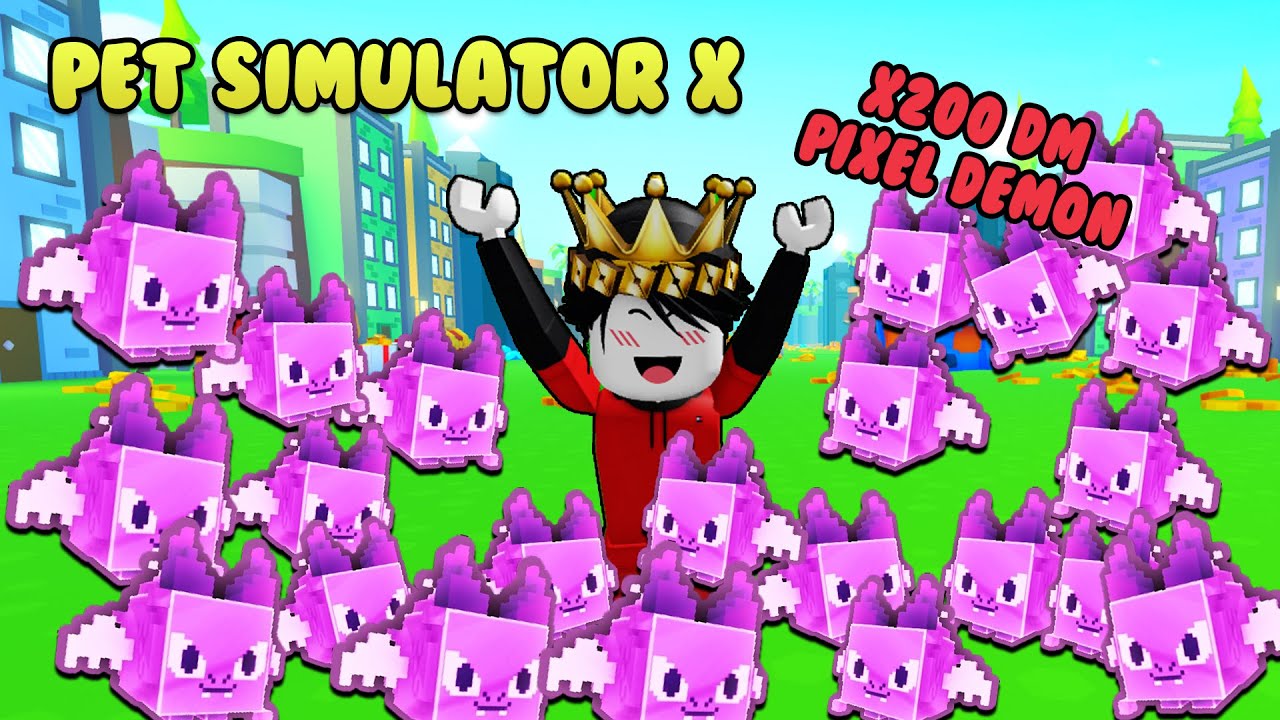 Pet Simulator X: 200+ Dark Matter PIXEL DEMON 😍 | Roblox Tagalog - YouTube