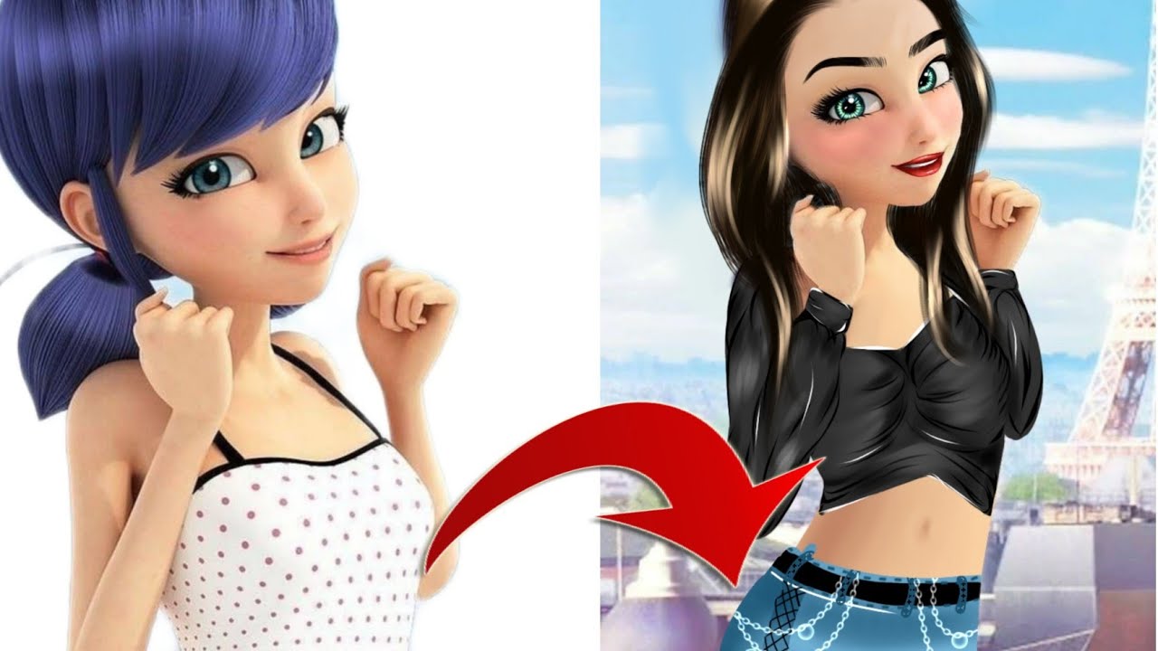 Marinette from Miraculous ladybug glow up transformation 😱😍💋 - YouTube