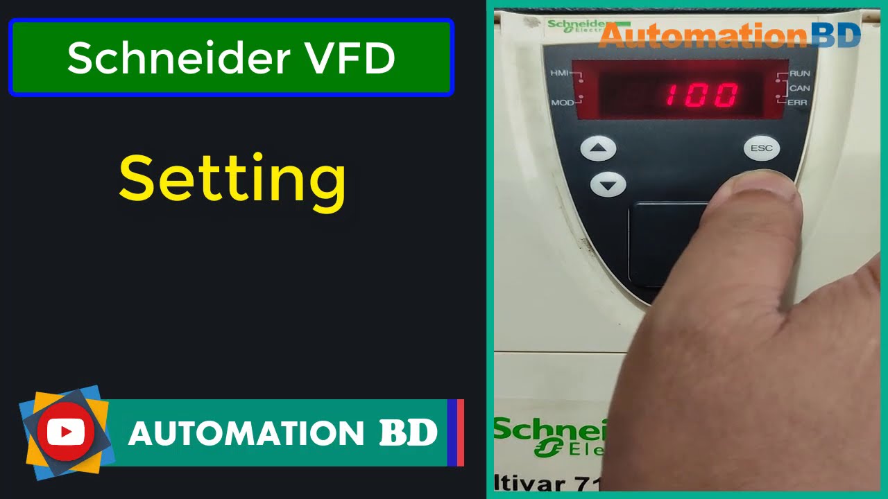How setup parameter in Schneider VFD - YouTube