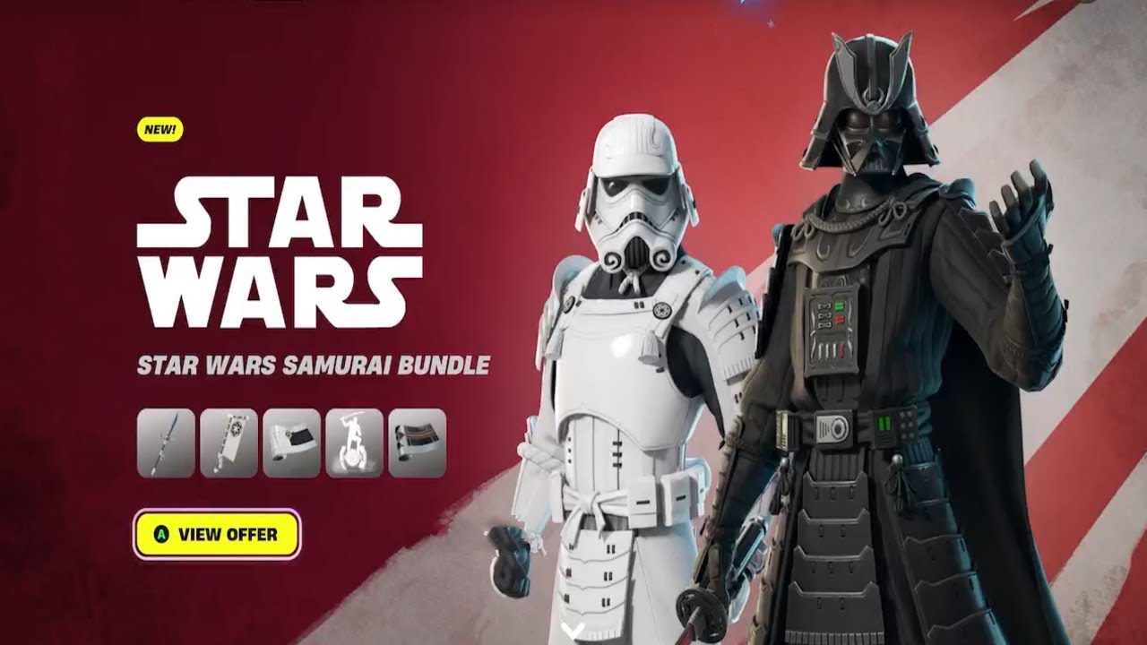 NEW STAR WARS SAMURAI BUNDLE - Fortnite Item Shop - YouTube