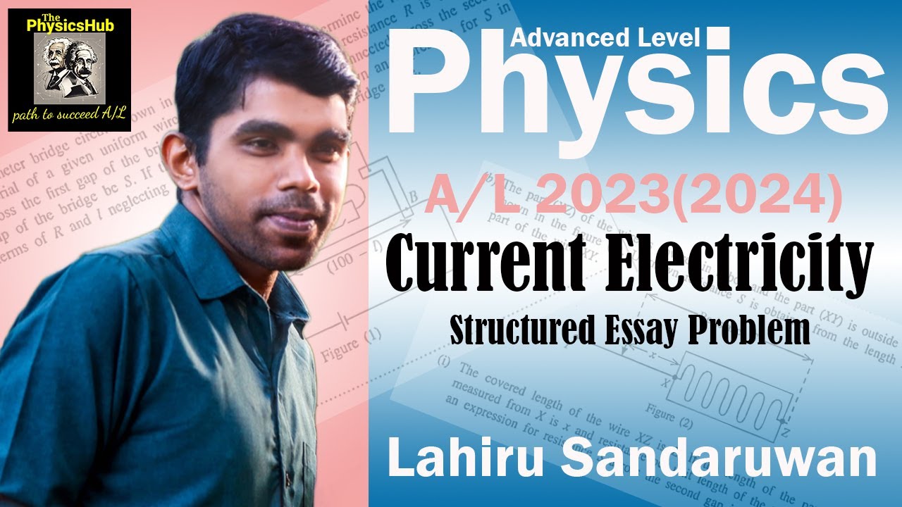 A/L 2023(2024)| Physics|Current Electricity|Structured Essay Problem ...