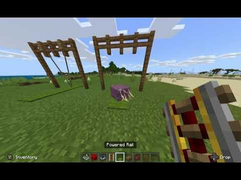 How To Make A Working Swing In Minecraft. - YouTube