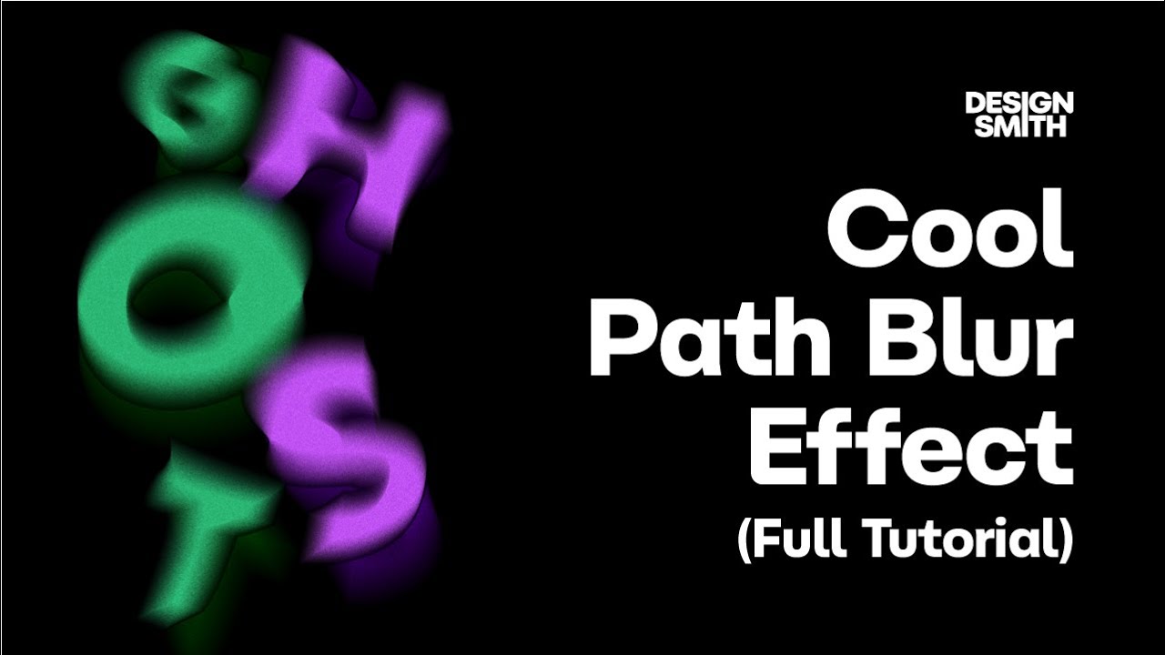 Cool Path Blur Text Effect in Illustrator & Photoshop (Full Tutorial ...