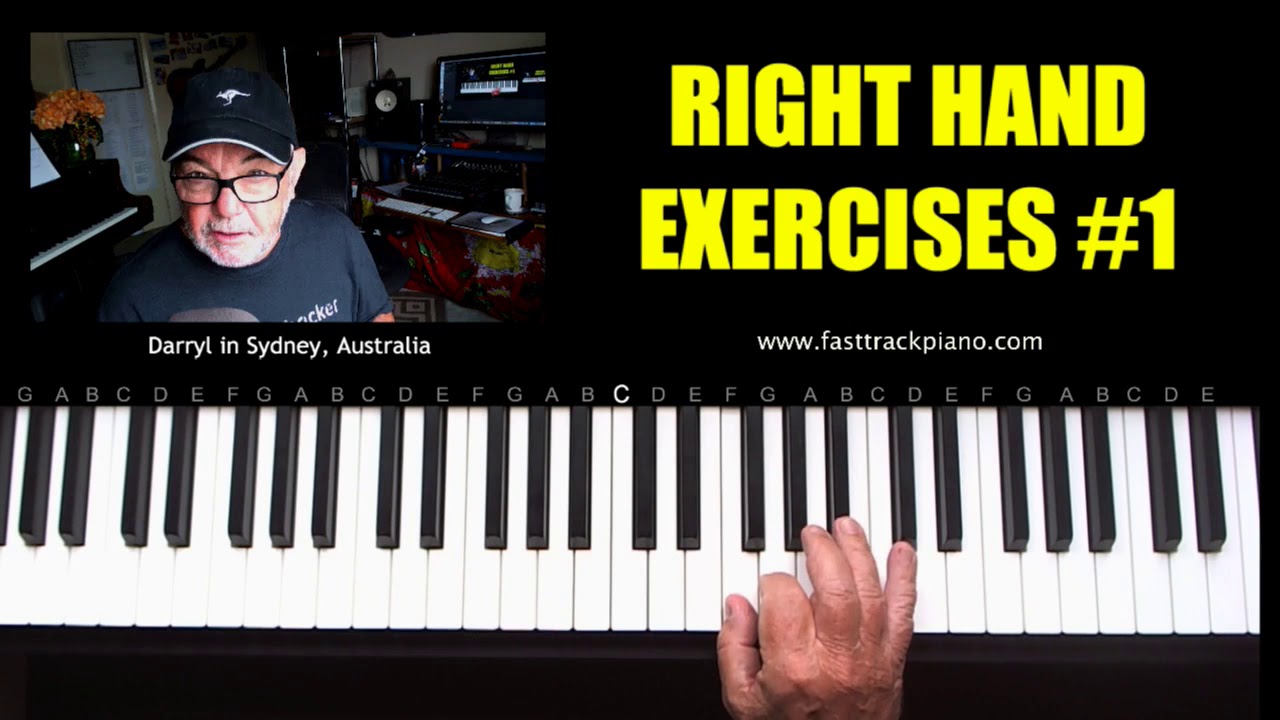 Right hand piano exercise #1 - YouTube