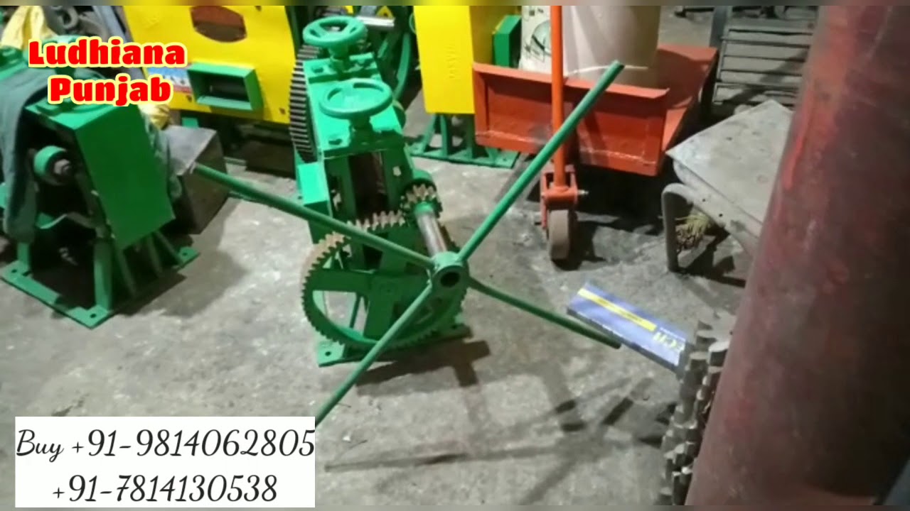 Sugarcane crusher hand operated - YouTube