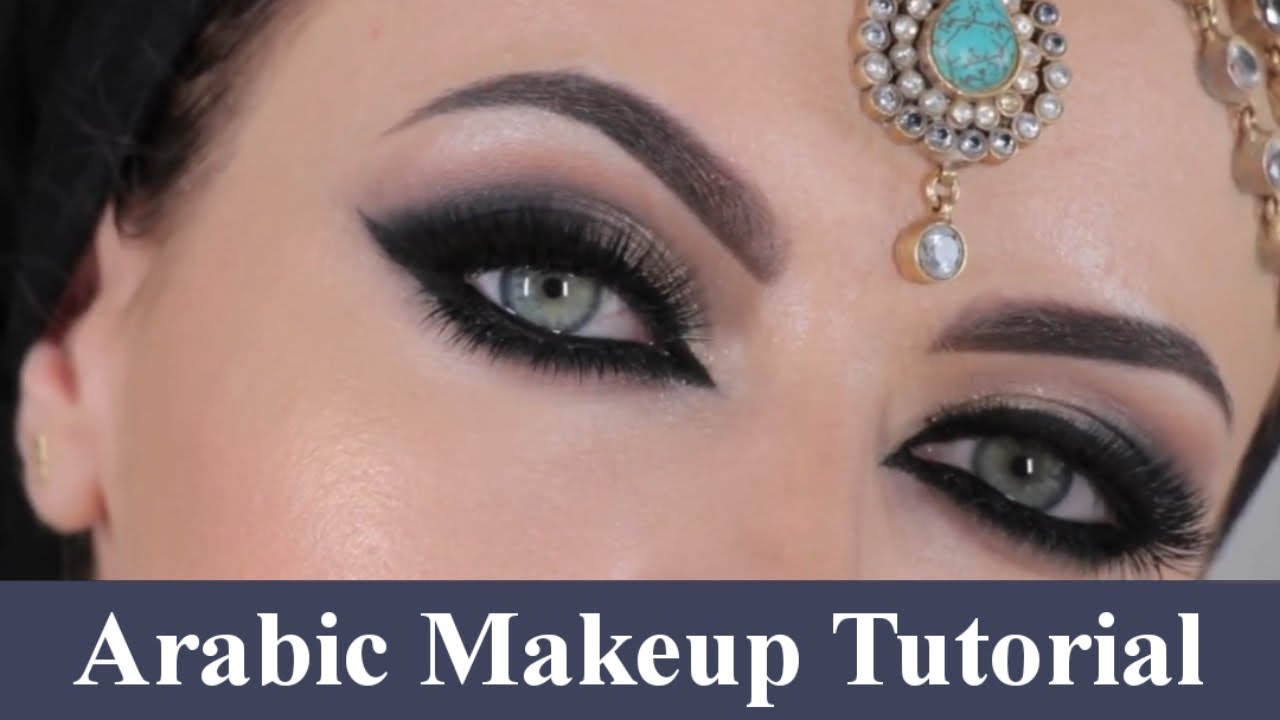 Arabic Makeup Tutorial 2019 | Arabic Eye Makeup | Arabic Full Face ...