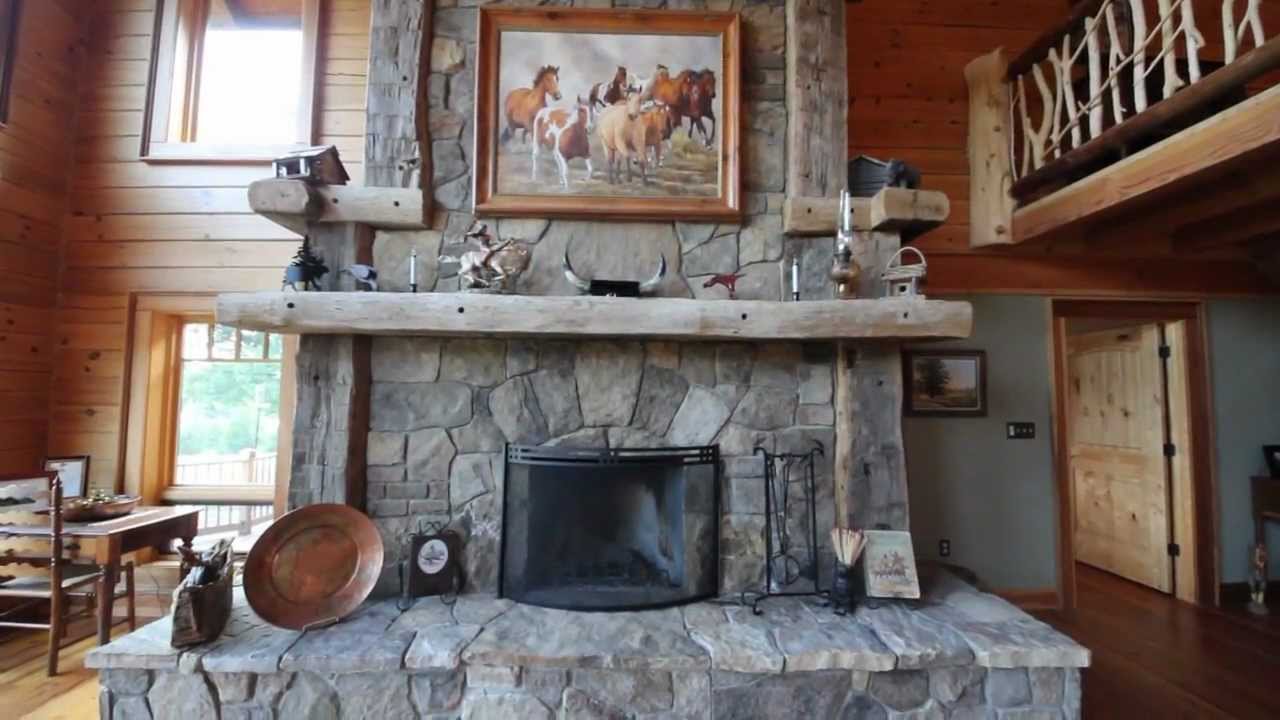 Natural Element Homes - Central Virginia Log Home Model - YouTube