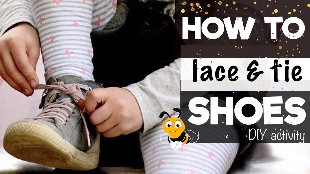 TRACE, COLOR, LACE and TIE with Shoelace and Cardboard l Improve Skills ...