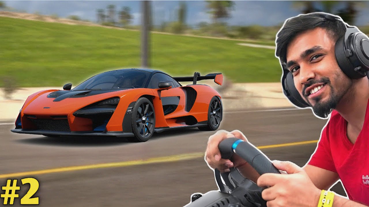 PLAYING RACING GAME WITH REAL STEERING WHEEL| TECHNO GAMERZ FORZA ...