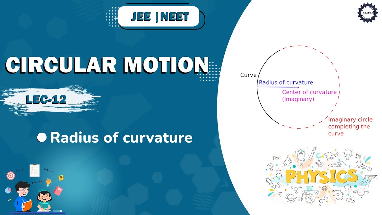 Class 11 | Physics | CIRCULAR MOTION | Radius Of Curvature | JEE MAINS ...