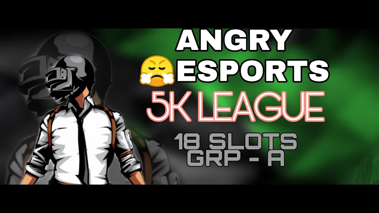 ANGRY ESPORTS | 5K LEAGUE SPECIAL | BGMI LIVE 🔥| PAID $ ROOMS TO BATTLE ...