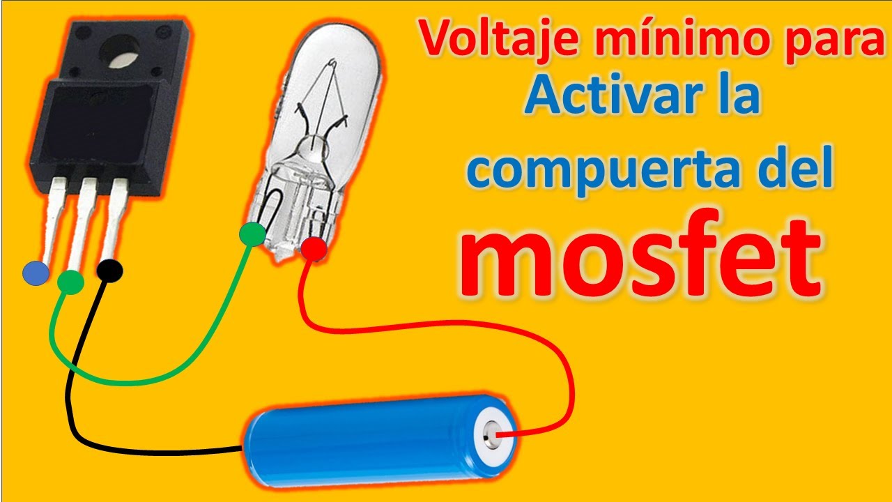 sabias con cuanto voltaje se puede activar la compuerta de un ...