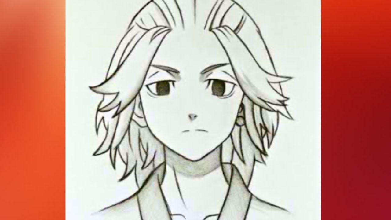 How to Draw Sano Manjiro from Tokyo Revengers || how to darw Anime step ...