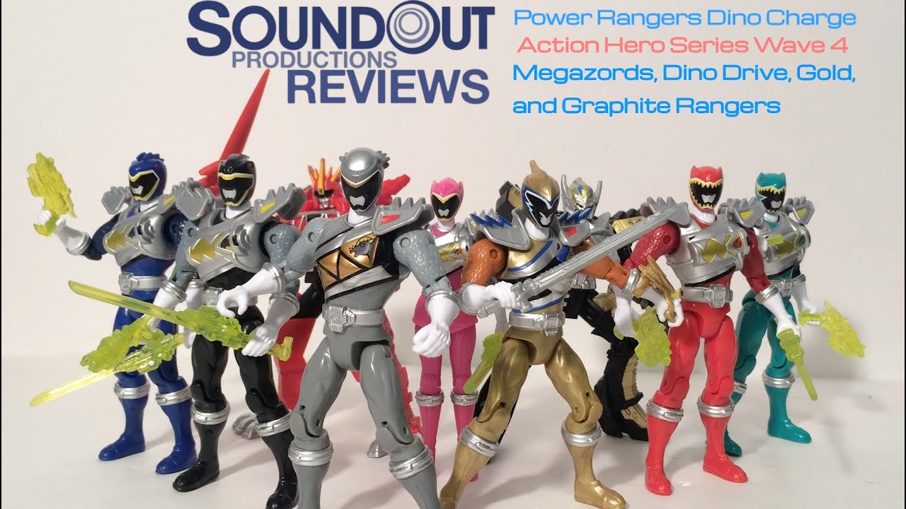 Power Rangers Dino Charge - Dino Drive, Gold and Graphite Rangers ...