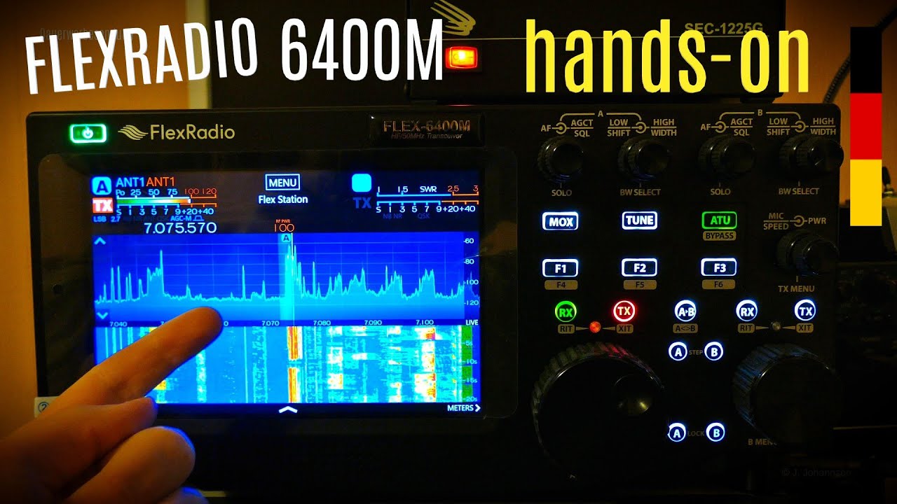 Wirklich besonders? Erste Eindrücke zum "Power-SDR" FlexRadio FLEX-6400M (USA) - YouTube