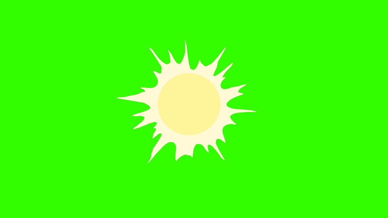 Sunlight Effect Animation || 2D Animation|| Green Screen Cartoon ...