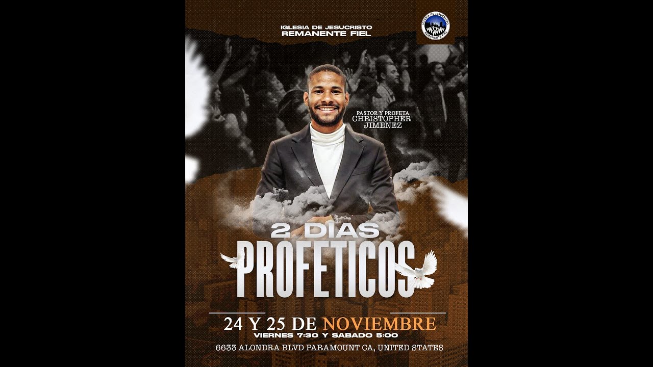 2 Dias Proféticos - Pastor & Profeta Christopher Jimenez - YouTube