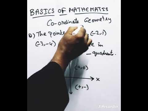 BASICS OF MATHEMATICS COORDINATE GEOMETRY - YouTube