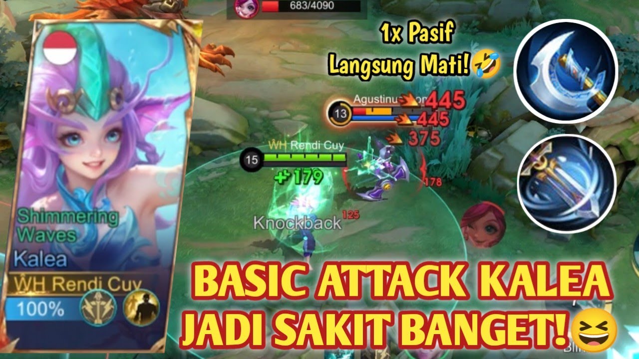 KALEA CRITICAL!?😆 DAMAGE BASIC ATTACKNYA JADI SAKIT BANGETT CUYY! BUILD ...