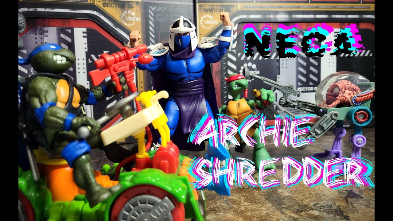 NECA TMNT Archie Comics Shredder Action Figure Review - YouTube