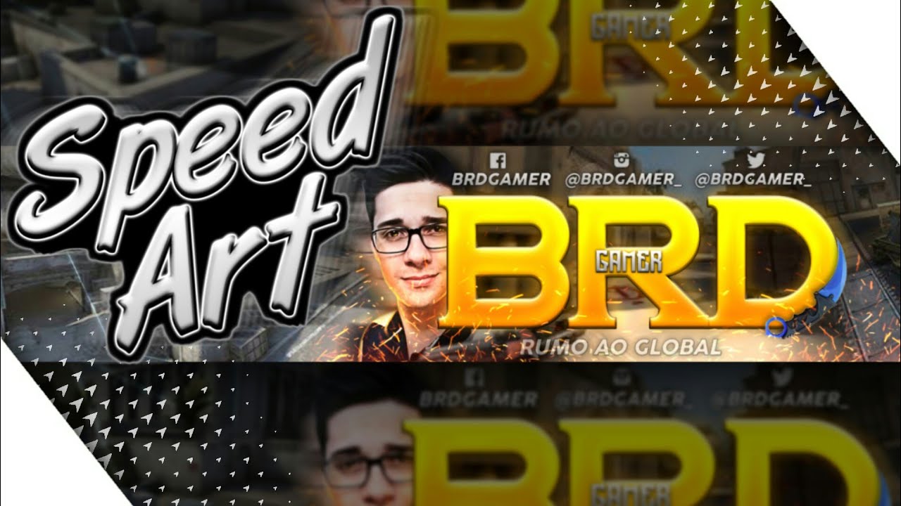 Speed Art Fã Banner || Para BRD GAMER ‹ JONES › - YouTube