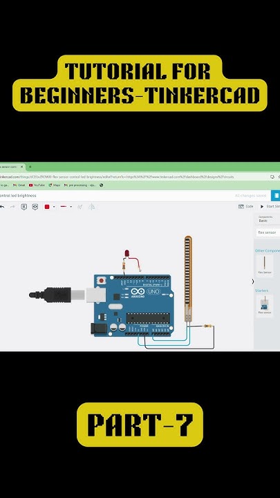 Tinkercad Tutorial for Beginners–Part 7 | Control LED Brightness with a ...
