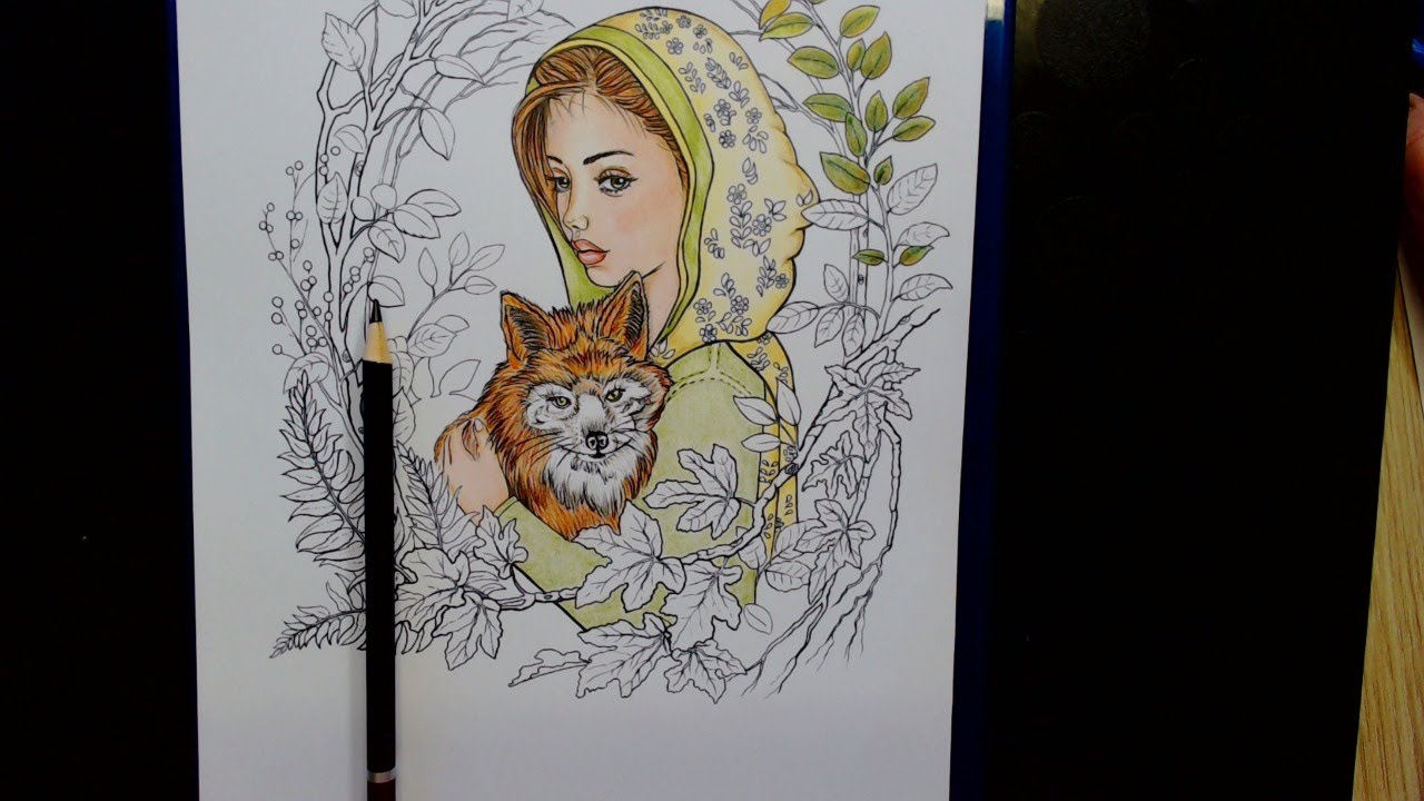 Coloring Scot Howden with Castle Art pencils part 2 - YouTube