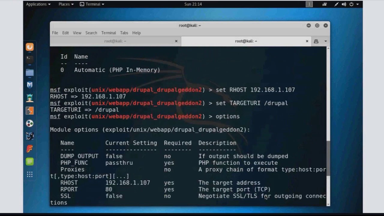 Short demo running exploit on website in a VM lab with a Metasploitable web server - YouTube