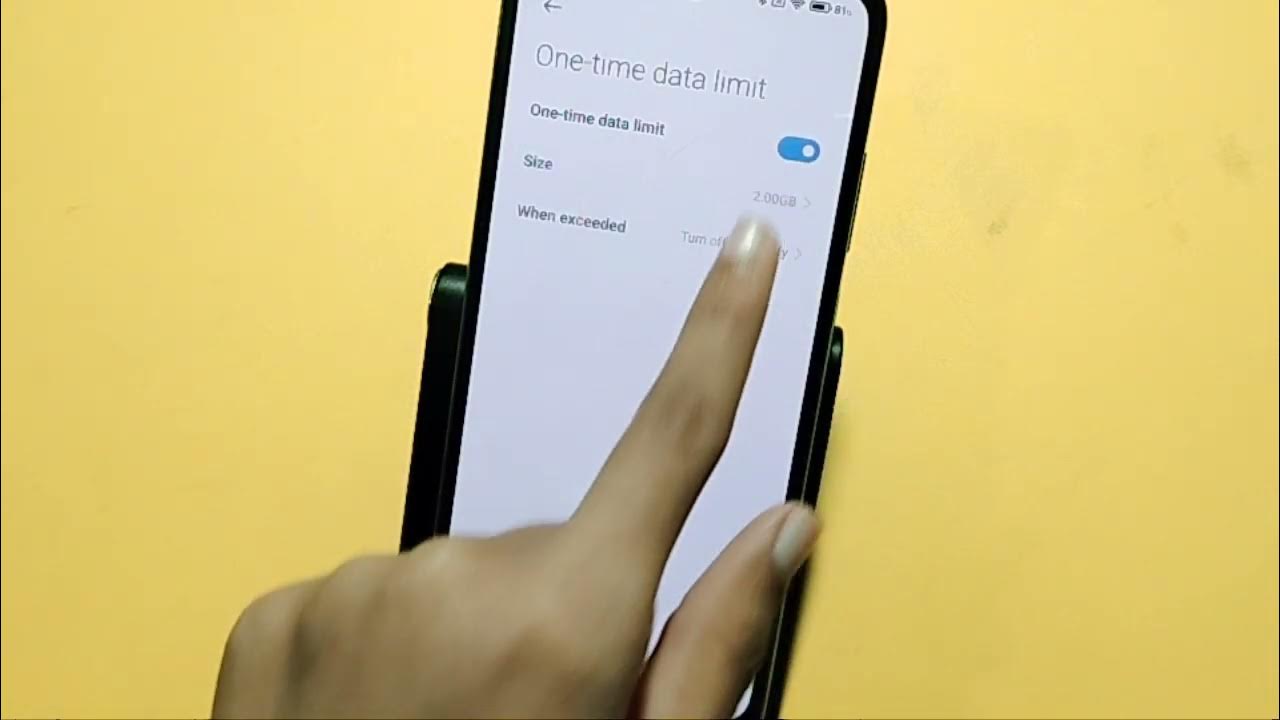 Redmi 9A sport data limit setting | how to set data limit | data limit kaise off kare - YouTube