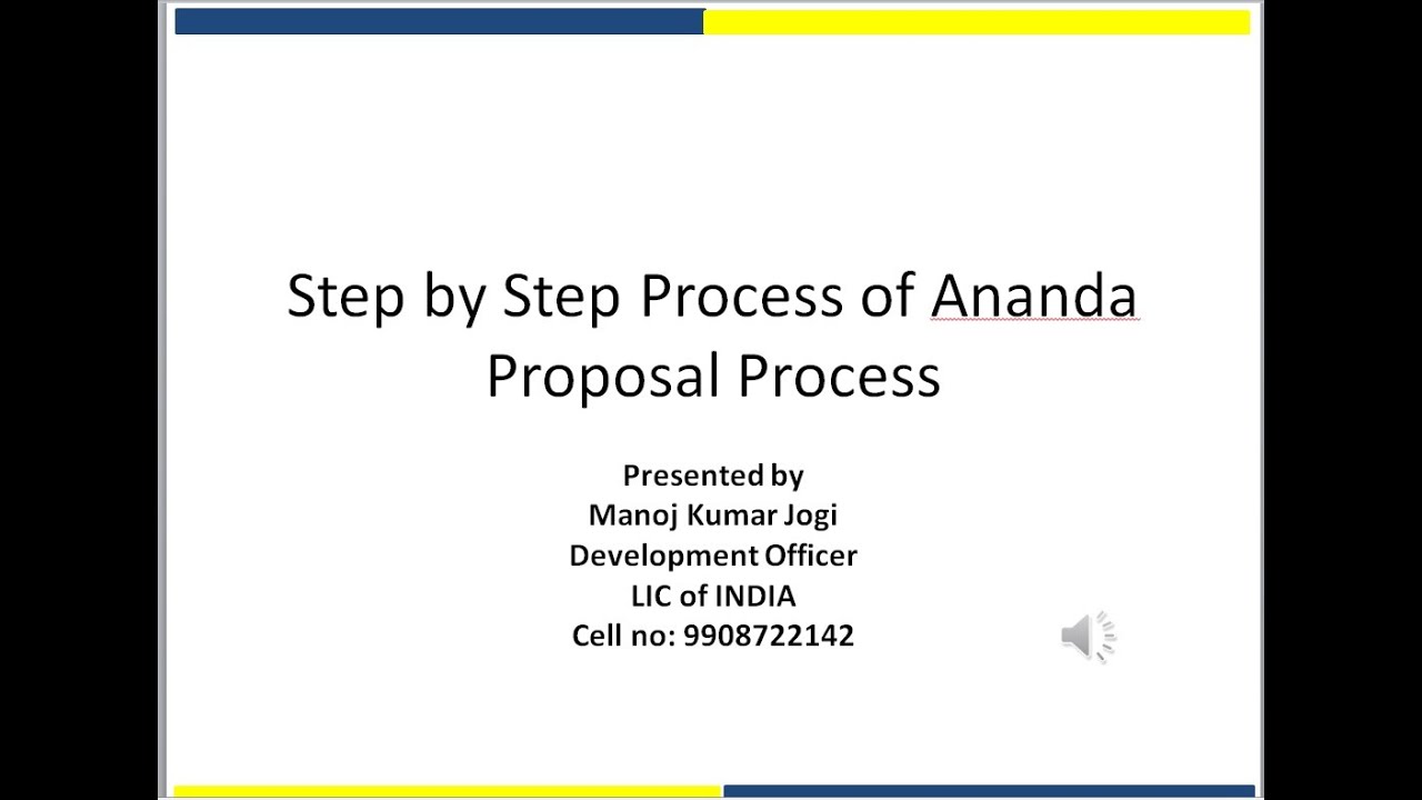 Steps to do LIC Ananda online Proposal - YouTube