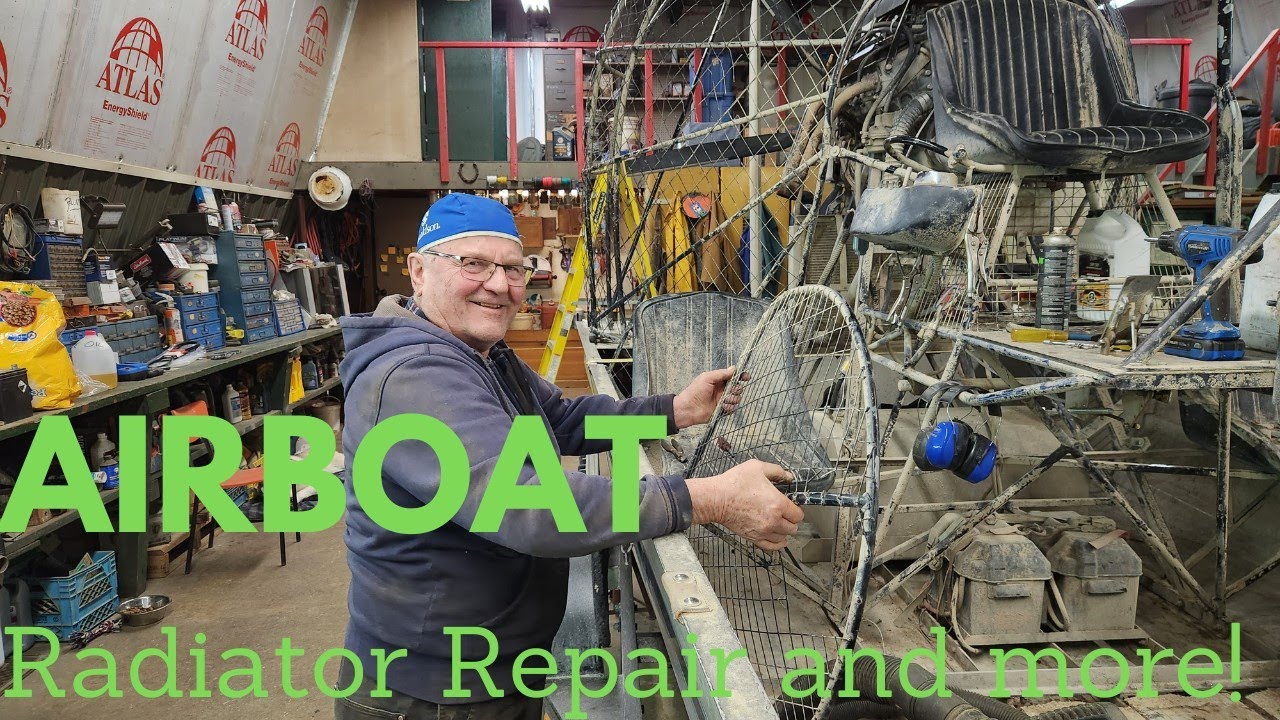 ONGOING AIRBOAT REPAIR PROGRESS: RADIATOR FINS REPAIR | AIRBOAT - YouTube