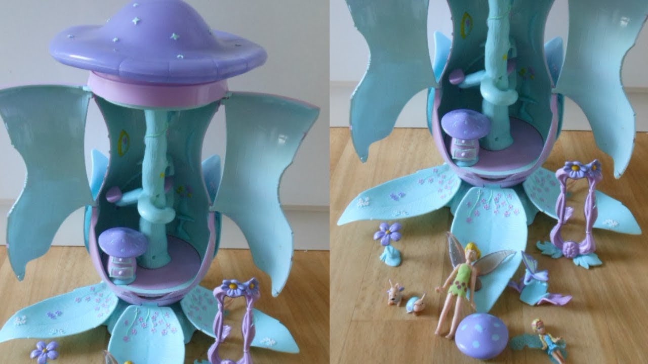 Disney Tinkerbell Fairies' Garden Light& sound toadstool/mushroom house ...