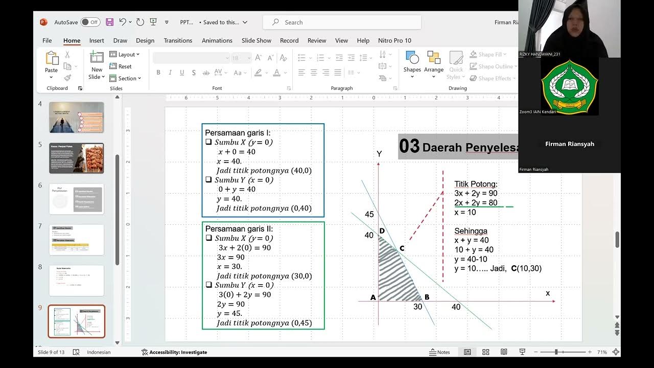 Pertemuan II: Program Linear (Metode Grafik) - YouTube