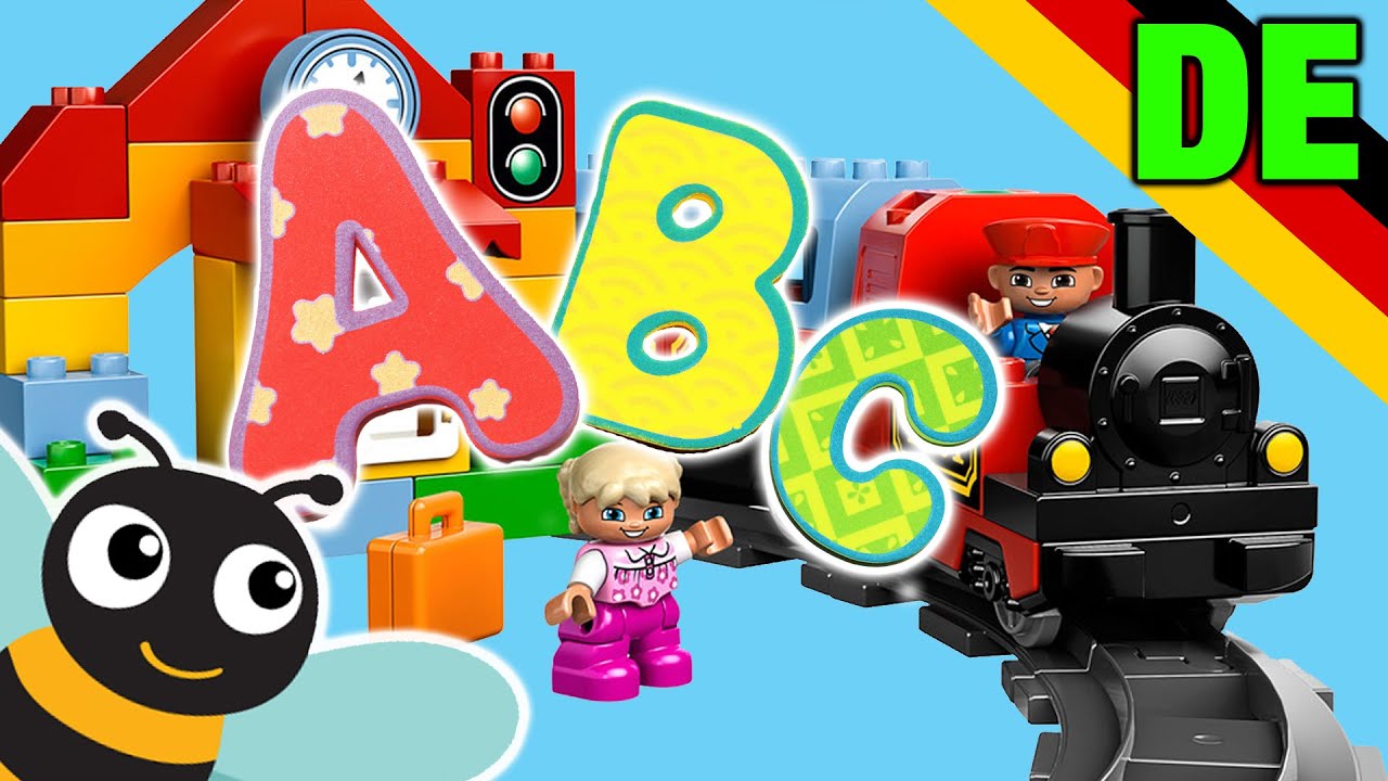 Learn ABC Alphabet with Toy Train German, Lerne das Alphabet mit dem ...