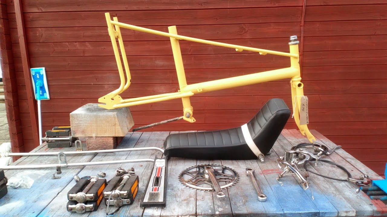 Raleigh chopper mk2 new project custard custom lol 😂 - YouTube