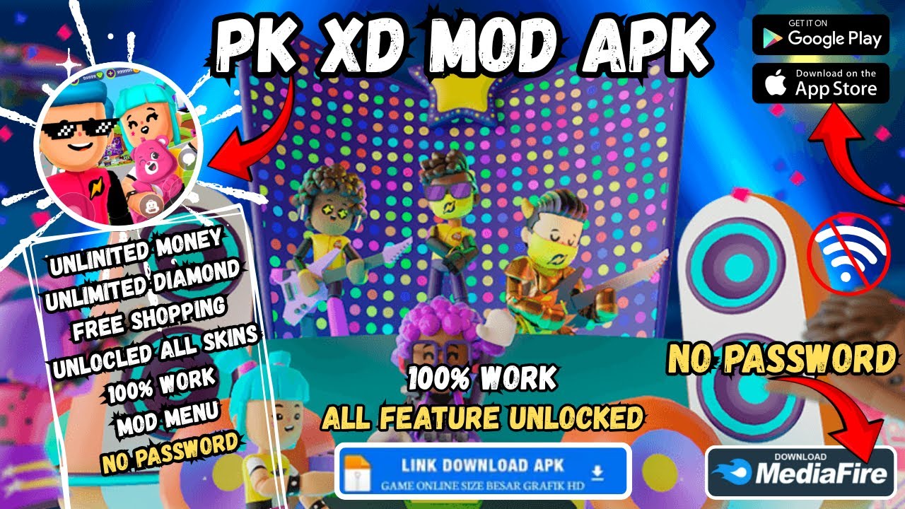 PK XD Mod Apk | Unlimited Coins & Gems | Everything Unlocked - Latest ...