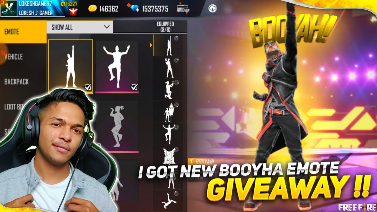 I Got New Super Rare Booyah Emote 😱 & Booyah Emote Giveaway ...