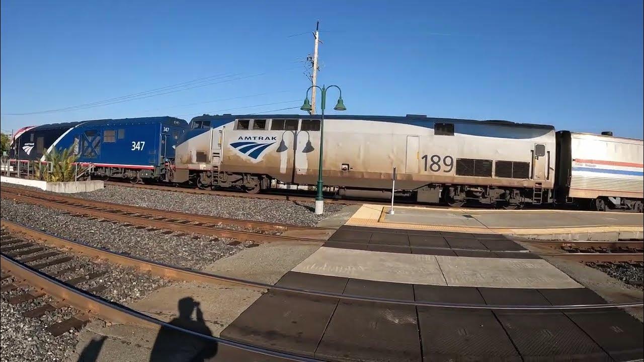 Amtrak train #6 California Zephyr & #11 Coast Starlight in Martinez Ca 11/10/24 - YouTube