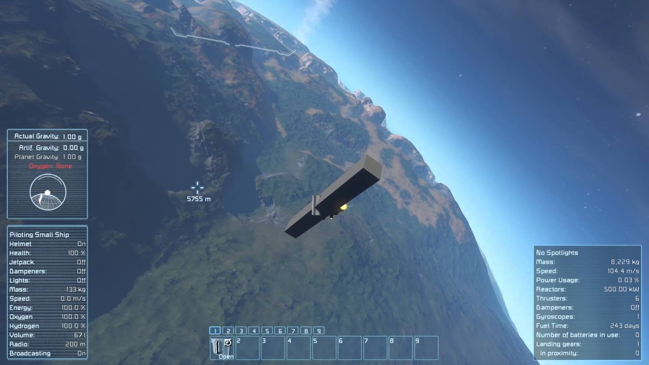 Space Engineers - Parachute test - YouTube